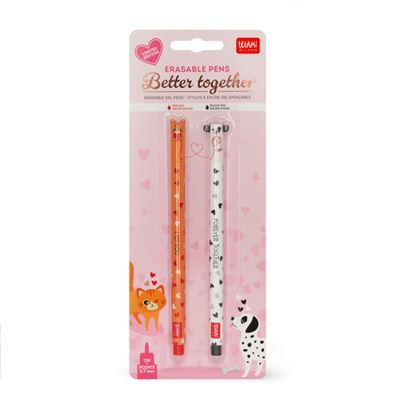 Caneta que Apaga Legami - Better Together: Kitty & Dog - 2 Unidades ...