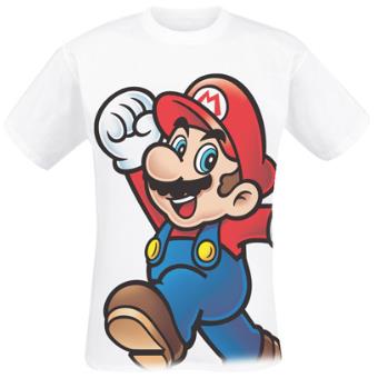 Super Mario - T-shirt Super Mario (S/Branca) - Compra jogos online na ...
