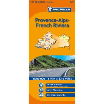 Provence-Alps-French Riviera Mapa Michelin Regional 527 - Vários ...