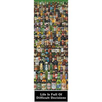 Life is Full of Hard Decisions - Poster Porta (53 x 158 cm) - Outros ...