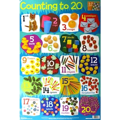 Wall charts:count 1 to 20 - Byeway Wall Charts - Compra Livros na Fnac.pt
