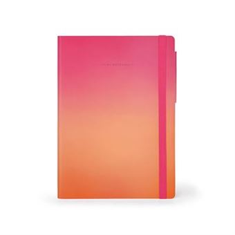 Caderno Liso Legami Pequeno - Golden Hour - Vermelho e Laranja Degradé ...