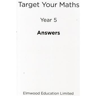 Target Your Maths Year 5 Answer Book - Brochado - Stephen Pearce ...