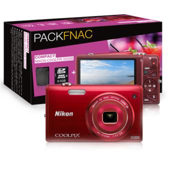 Nikon Coolpix S5200 Vermelha Pack Fnac - Câmara Digital Compacta ...