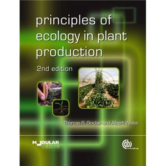 Principles of ecology in plant prod - SINCLAIR, THOMAS (UNIVERSITY OF FLO - Compra Livros na Fnac.pt