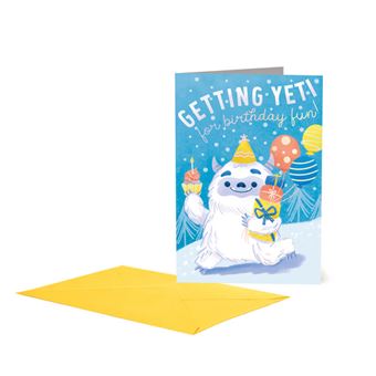 Postal de Aniversário Legami - Getting Yeti Forbirthday Fun! - Grande ...