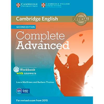 Cambridge English Complete Advanced - Workbook With Answers With Audio ...