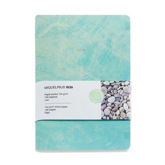 Caderno Liso Miquelrius A5 Stone Paper Verde - Caderno de Pequeno ...