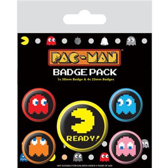 Pin Pac-Man - Pack de 5 - Pyramid International - Pac-Man - Objecto ...