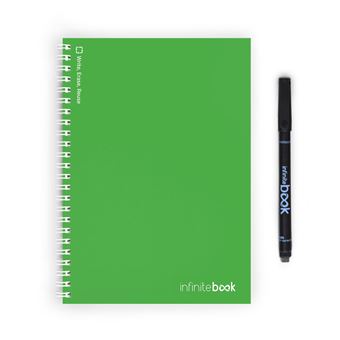 Caderno Liso InfiniteBook A5 Verde - Caderno de Pequeno Formato ...
