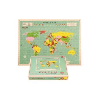Jigsaw Puzzle (1000 Pieces) - World Map - Brochado - Compra Livros na ...