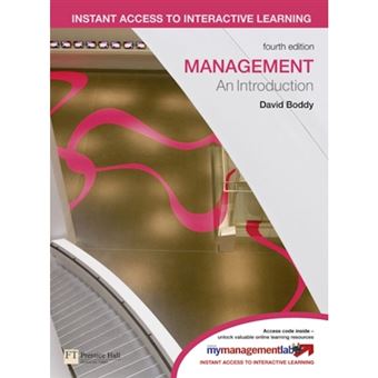 MANAGEMENT AN INTRODUCTION - David Boddy - Compra Livros na Fnac.pt