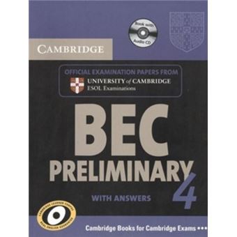 Cambridge English BEC Preliminary 4 With Answers Examination Papers ...