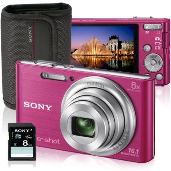 Sony Cyber-shot DSC-W730 Rosa + Bolsa + SD 8GB - Câmara Digital ...