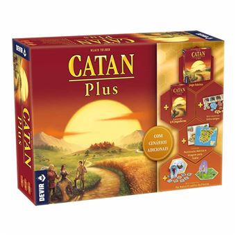 Jogo de Tabuleiro Catan Plus 2023 - Devir - Jogo de Tabuleiro - Compra ...