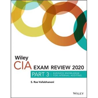 Wiley cia exam review 2020, part 3 - VALLABHANENI, S. RAO - Compra ...