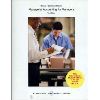 Managerial Accounting for Managers 3rd Edition - Brochado - Vários ...