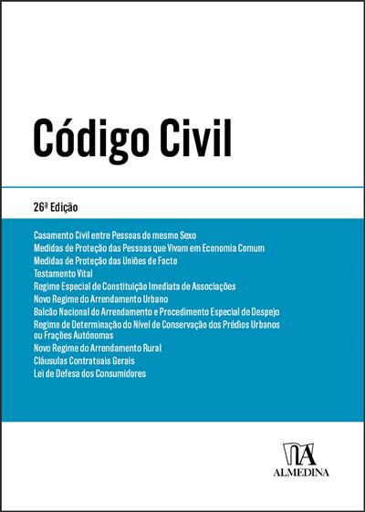 Código Civil 26ª Edição - Brochado - Edições Almedina - Compra Livros ...