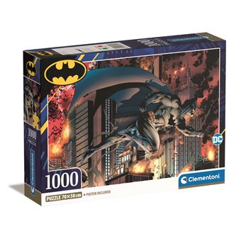 Puzzle Compact Box DC Comics: Batman - 1000 Peças - Clementoni - 1000 ...
