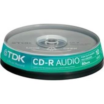 TDK CD-R Audio 80min - Pack 10 uni - CD-R/CD-RW Audio - Compra na Fnac.pt