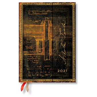 Agenda Paperblanks 12 Meses 2021 Nikola Tesla Midi - Agenda - Compra na ...