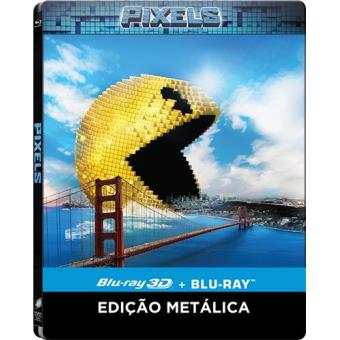 Pixels (Blu-ray 3D + 2D) - Caixa Metálica - Chris Columbus - ADAM ...