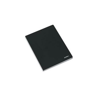 Caderno Liso Ambar Agrafado A5 com 80 Folhas - Preto - Papelaria ...