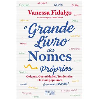 O Grande Livro dos Nomes Próprios - Brochado - Vanessa Fidalgo - Compra ...