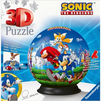 Puzzle 3D Ball Sonic The Hedgehog - Ravensburger - Sonic - Objecto ...