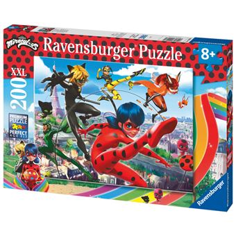 Puzzle Miraculous Ladybug Puzzle - 200 Peças XXL - Ravensburger - 100 ...