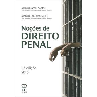 Noções de Direito Penal 5ª Edição - 2016 - Brochado - Manuel Simas ...