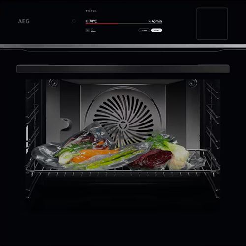 Forno Elétrico AEG TP9SB831AB | Vapor | 70 L | 59.5 cm | A++ | Preto ...