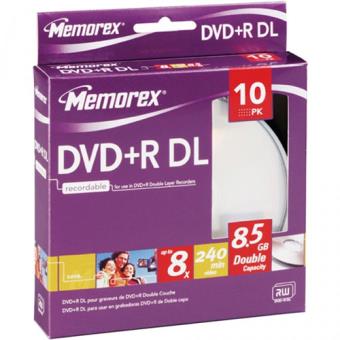 Memorex DVD+R 8 - 5GB 8x Cake 10uni - Consumíveis Armazenamento ...