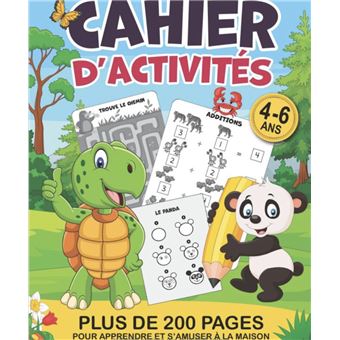 Cahier d'activités + de 200 pages pour apprendre et s'amuser à la maison Jeux et exercices ...