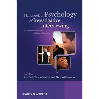 Handbook of Psychology of Investigative Interviewing by Bull Paperback ...