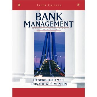 Bank Management by George H. Hempel Paperback Book - broché - Achat ...
