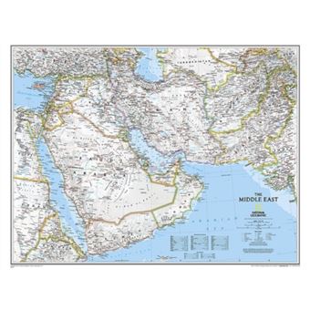 Middle East Tubed by National Geographic Maps National Geographic Maps ...