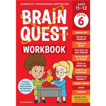 Brain Quest Workbook 6th Grade Revised Edition by Workman Publishing ...