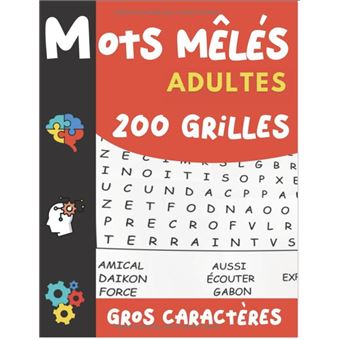 Mots Mêlés 200 grilles Pour Adultes et seniors : 200 grilles / 4000 ...