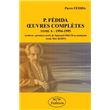P.Fédida Oeuvres complètes Tome 8 - 1994-1995 Archives : premiers ...