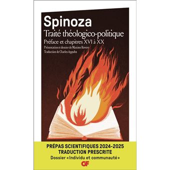 Traité théologico-politique - Prépas scientifiques 2025 Préface et chapitres XVI à XX - Poche ...