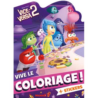Vice Versa - Disney Pixar Vice-versa 2 - Vive le coloriage ! - Collectif - broché - Achat Livre ...
