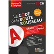 Code de la route rousseau b 2026 - broché - Collectif - Achat Livre | fnac