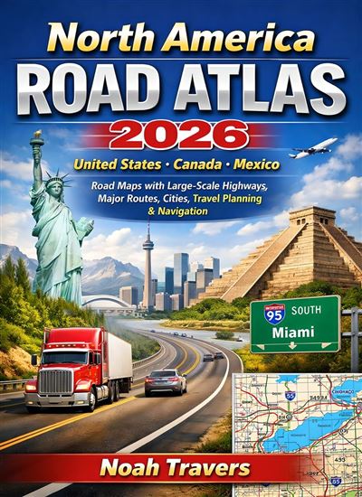 North America Road Atlas 2026 United States, Canada & Mexico Road Maps ...