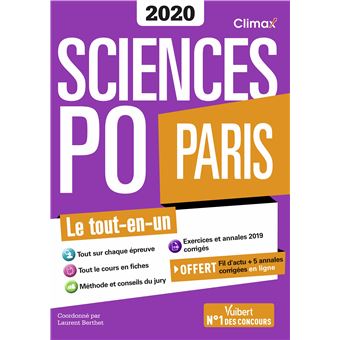 Concours Sciences Po Paris 2020-2021 Tout-en-un - broché - Laurent ...