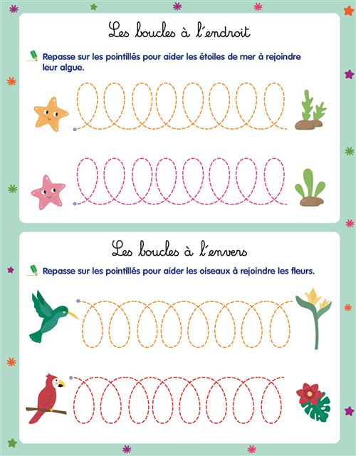 Toute ma maternelle Mon cahier effaçable d'écriture : Les chiffres 3-6 ...