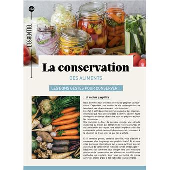 La conservation des aliments Les bons gestes pour conserver... - broché ...