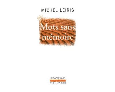 Mots sans mémoire Suivi de Simulacre et Le point cardinal - Poche - Michel Leiris - Achat Livre ...