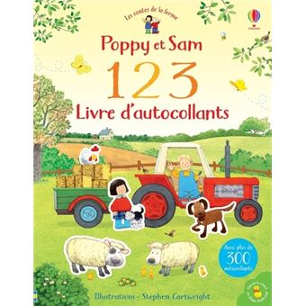 Poppy et Sam - 1 2 3 Livre d'autocollants - Poppy et Sam - Jessica ...