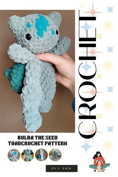 Bulba the Seed Toad Crochet Pattern – Grass Type Amigurumi | Pocket Monster Crochet Tutorial ...